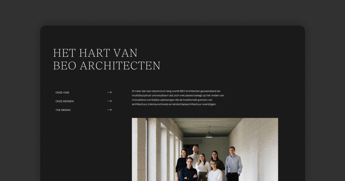 Over BEO Architecten | Wie wij zijn